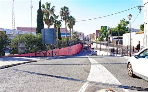 Pedestrian Underpass And Traffic Under The Train Tracks In El Vendrell