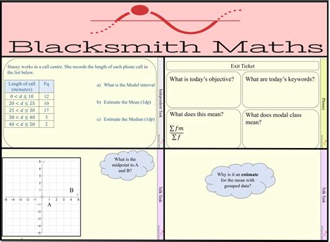 Averages From Grouped Data Mean Median And Model Class Lesson Teaching Resources