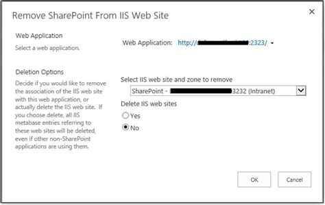 Delete Web Application Manually And Using PowerShell Command Code SharePoint