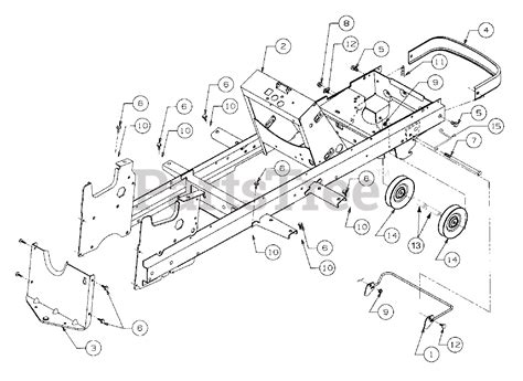 Cub Cadet Gt 2186 44 13a 298l710 Cub Cadet 44 Garden Tractor Frame