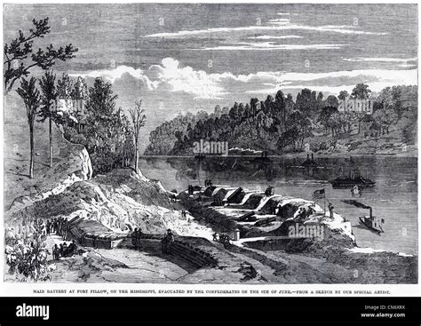 American Civil War 1861 1865 Fort Pillow On The Mississippi River