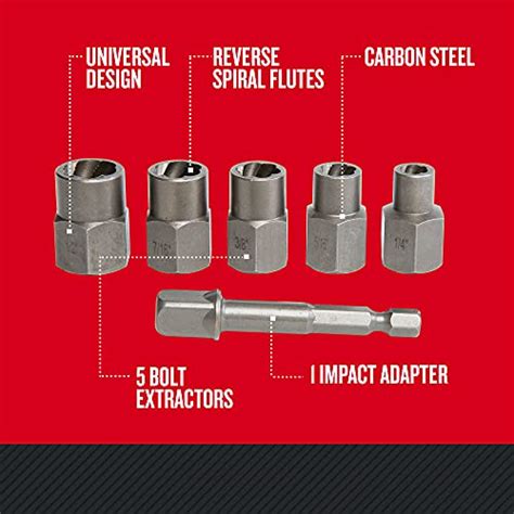 Craftsman 6 Piece Screw Extractor Set Cmat136 Easy Bolt Removal Hvac