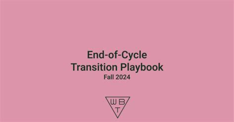 Deroy Peraza On Linkedin End Of Cycle Transition Playbook
