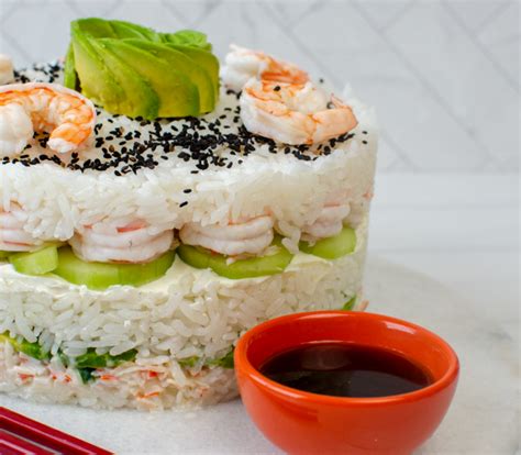 Pastel De Sushi La Soleta Arte En Cocina