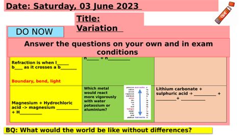 Ks3 Variation Teaching Resources