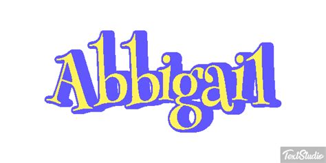 Abbigail Name Animated  Logo Designs