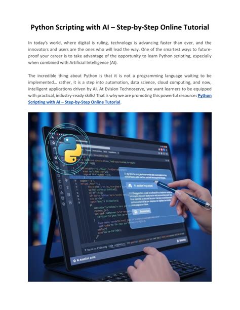 Ppt Python Scripting With Ai Step By Step Online Tutorial