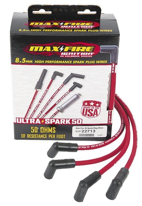Edelbrock 22713 Edelbrock Max Fire Ultra Spark 50 Spark Plug Wire Sets