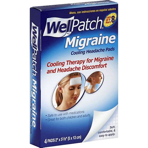 Well Patch Cooling Headache Pads Migraine Health And Personal Care