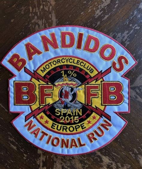 Bandidos Motorcycle Club Euorpe 27 Cm Iron On Etsy