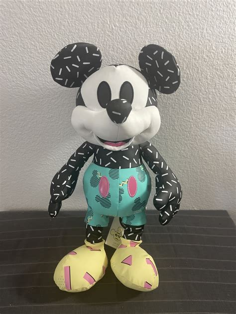 Disney Mickey Mouse Memories Teal And Black September Plush 912 New For