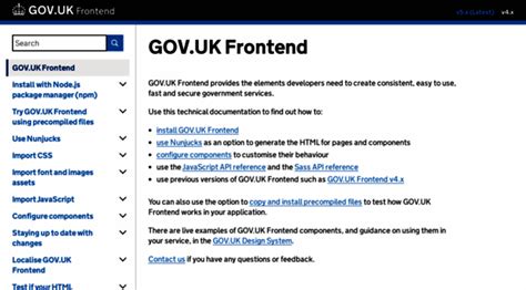 Frontend Design System Service Gov Uk GOV UK Frontend Frontend Design System Service