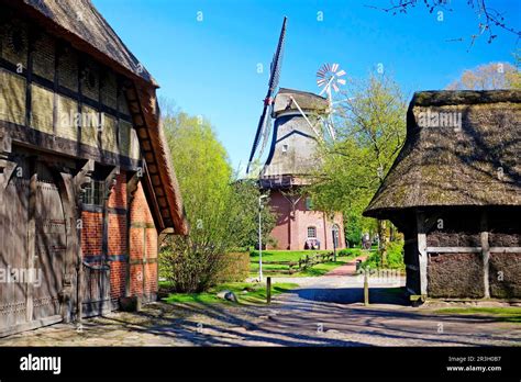 Windmill Two Storey Gallery Holland Open Air Museum Bad Zwischenahn