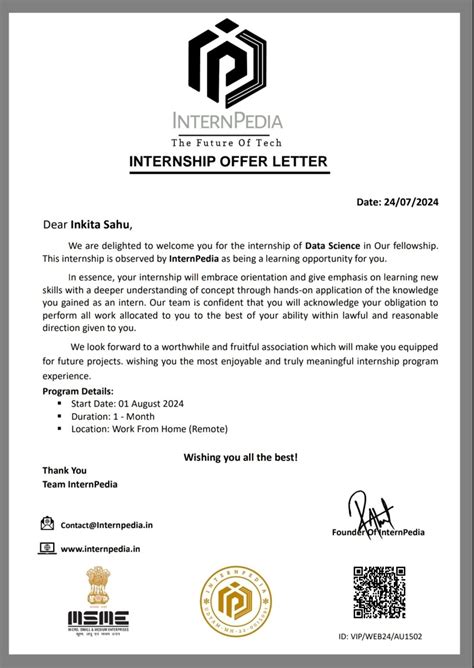 Internpedia Datascience Internship Excited Itsolution Cse