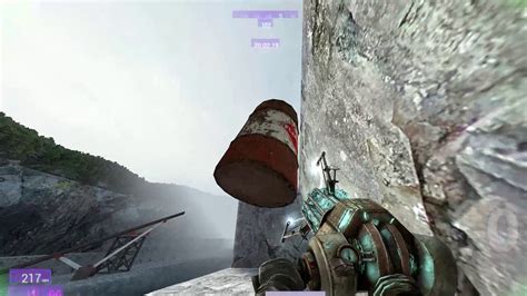 Garrys Mod Explosive Barrel Super Gravity Gun Jump Youtube