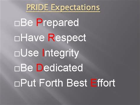 Classroom Pride Expectations Review Mr Ernstes Decatur Public