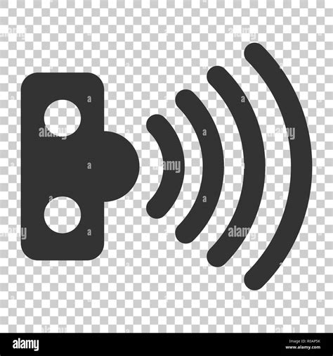 Motion Sensor Icon In Flat Style Sensor Waves Vector Illustration On