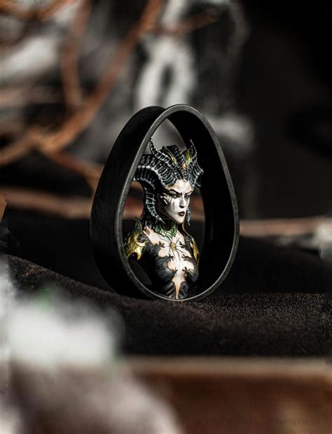 Lilith Ear Plugs Handcrafted Diablo Inspired Gauges Witchy Double