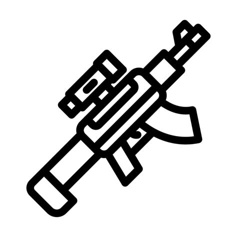 Light Machine Gun Icon Design 16695734 Vector Art At Vecteezy