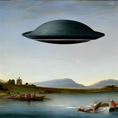 Artstation A Ufo In A 19th Century Painting Made By Ai
