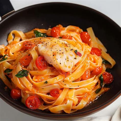 Quick And Delicious Tomato Cod Pasta Recipe