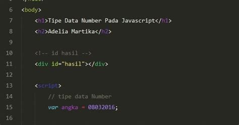 Tipe Data Dan Jenis Jenis Operator Dalam Javascript