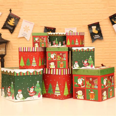 Christmas Nesting T Boxes With Lids Yg Packaging