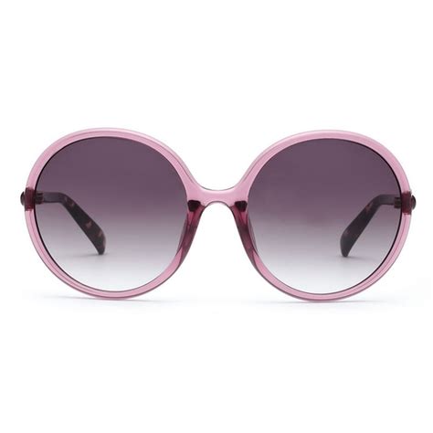 Buy Bebe Gradient Grey Lens Round Sunglass Demi Pink Frame With 100 Uv Protection 56 Online