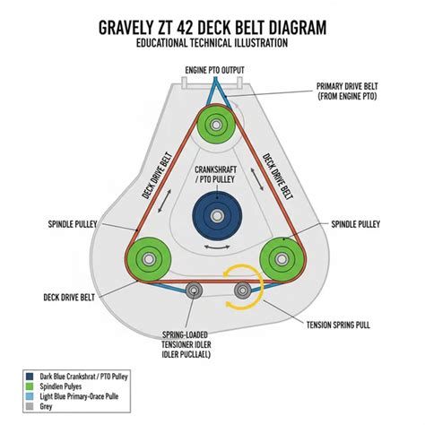 Gravely Zt 42 Deck Belt Diagram Easy Routing Guide Diagraminfo