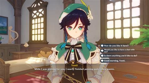 All Venti Teapot Voice Lines English Genshin Impact Youtube