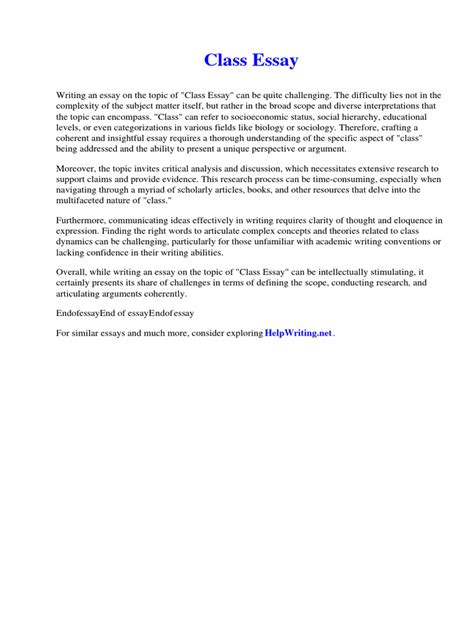 Class Essay Pdf Genesis Creation Narrative Essays