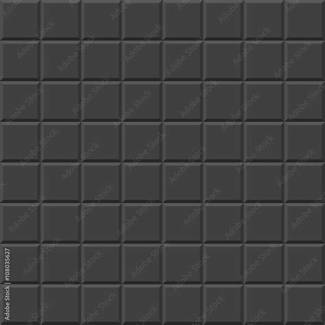 Black Tile Texture Seamless Stock Vector Adobe Stock