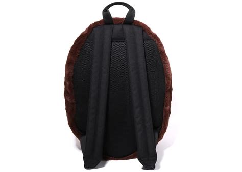 Bape Ape Head Day Pack Backpack Brown Fw22 Us