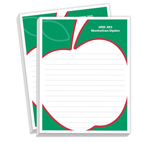 Notepad Sm Personalized Apple