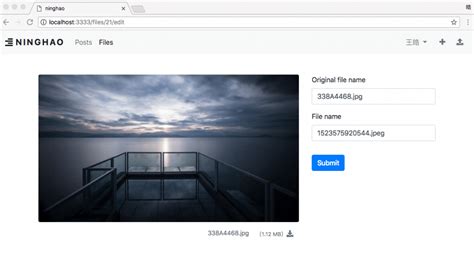 Nodejs 网站应用开发课程进度：文件上传与处理 宁皓网