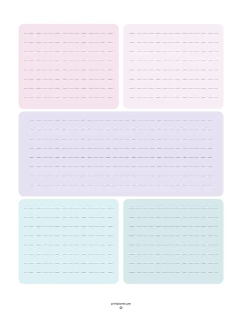 5 Color Notes Paper For Goodnotes And Notability Notebook Paper