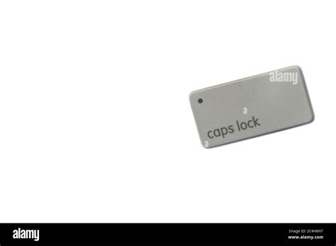 Caps Lock Button Computer Keyboard On White Background Holiday And