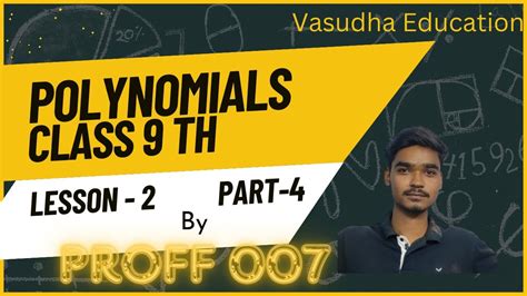 polynomials exercise 2 4 class9th maths class9 youtube
