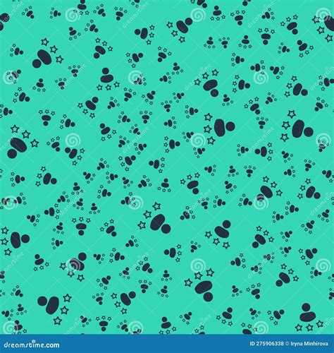 Black Consumer Or Customer Product Rating Icon Isolated Seamless Pattern On Green Background