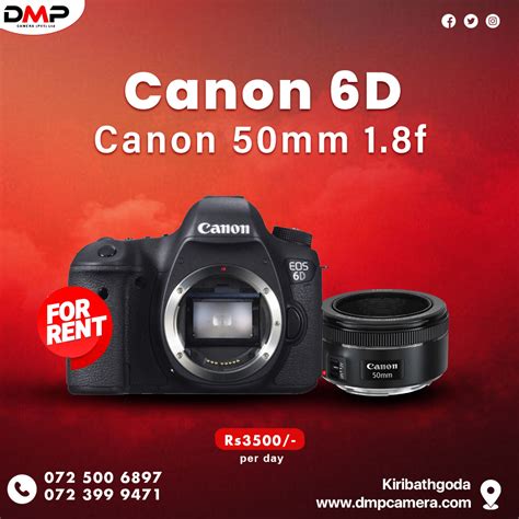 Canon 6d With 50mm 18f Dmp Camera