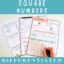 Grade 7 Square Numbers And Their Roots Worksheets Differentiated Print And Digital