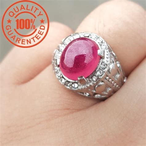 Jual Cincin Batu Ruby Afrika Kualitas Super Jakarta Timur Mahsita