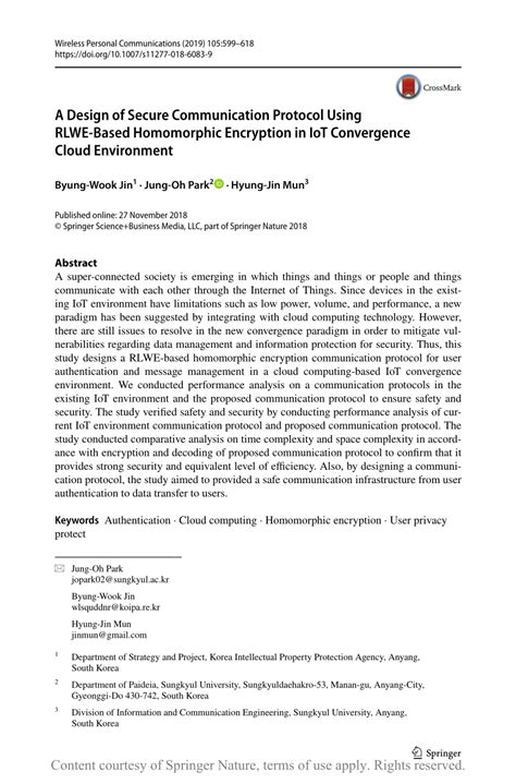 A Design Of Secure Communication Protocol Using Rlwe Based Homomorphic