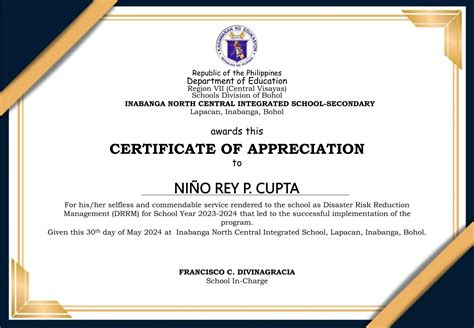 Sample Certificate For Coordinatorship 1 Pptx