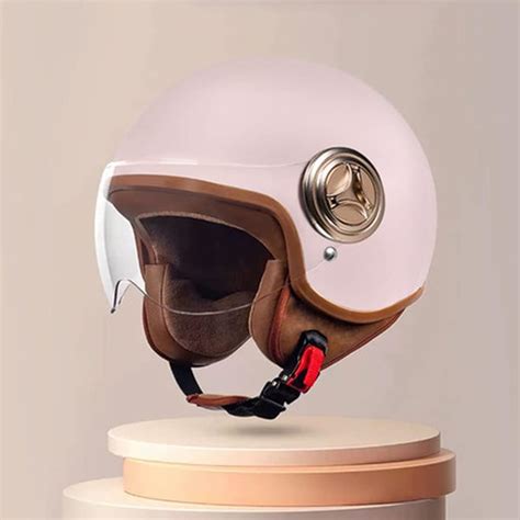 Buy Girl Vespa Style Motorcycle Open Face Helmet Adults Retro 34