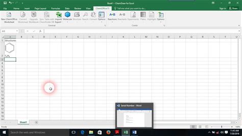 Chem Draw Excel Part 1 Youtube