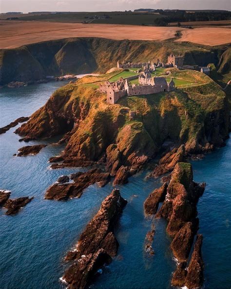 Dunnottar Castle Aerial View Best Of Scotland British Castles
