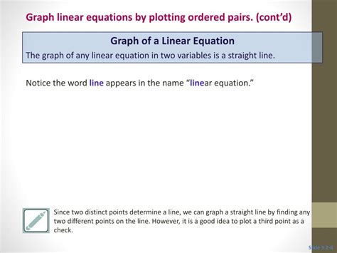 PPT 3 2 Graphing Linear Equations In Two Variables PowerPoint Presentation ID 1521672