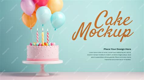 Premium Psd Cake Presentation Mockup Design