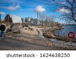Urbanized Shoreline In Toronto Ontario Canada Image Free Stock
